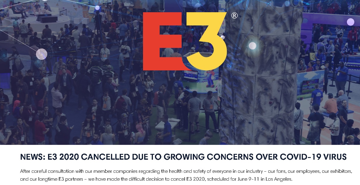 世界最大ゲーム見本市『e3』が新型コロナの影響で中止 はニュース